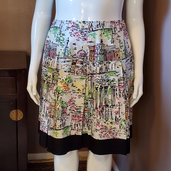 Talbots | Skirts | Talbots Pleated Cotton Skirt Size 6 | Poshmark